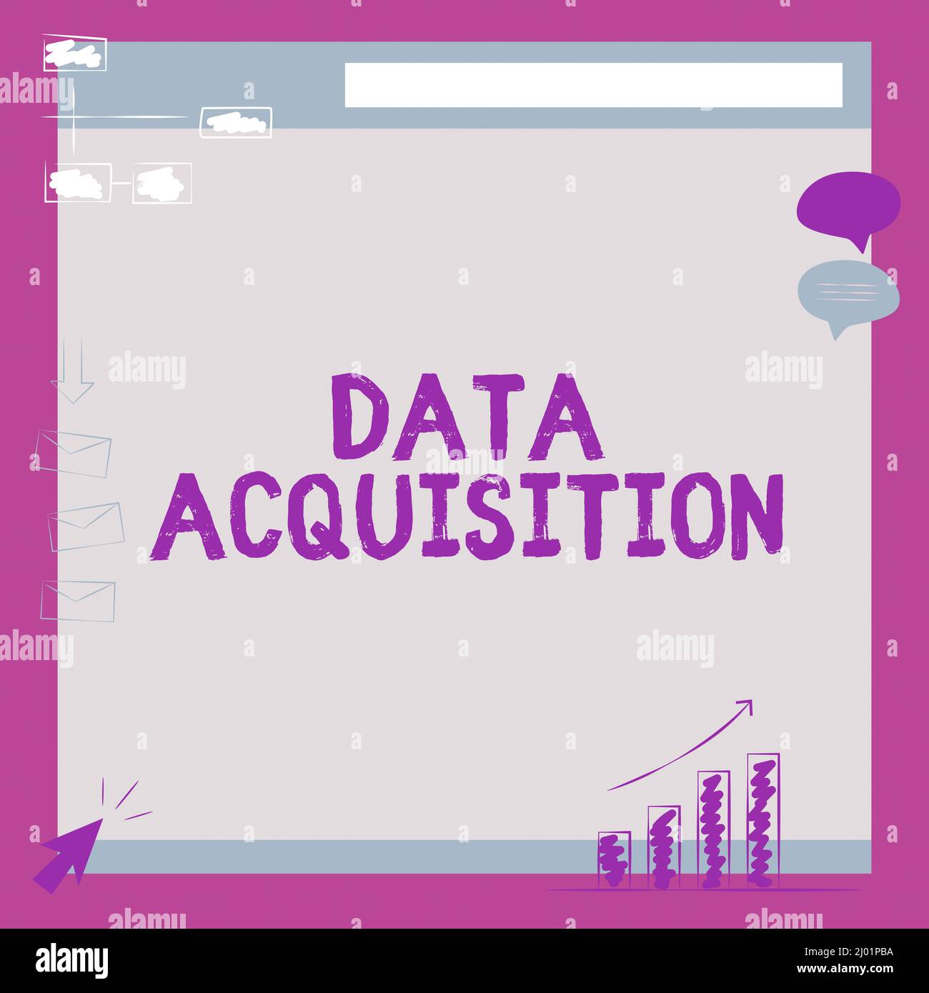 Text sign showing Data Acquisition. Word Written on way to obtain ...