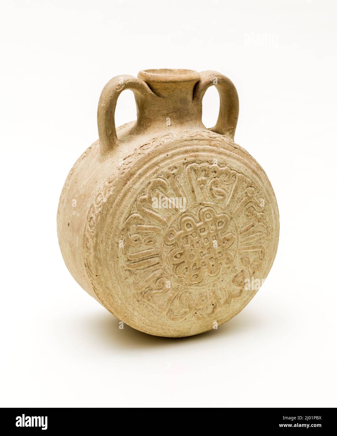 Canteen. Syria or Egypt, 15th century. Ceramics. Fritware, unglazed ...