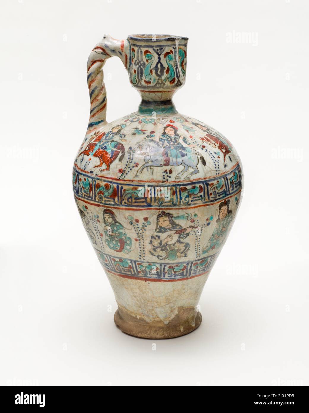 Ewer. Iran, Kashan, late 12th century - early 13th century. Ceramics ...