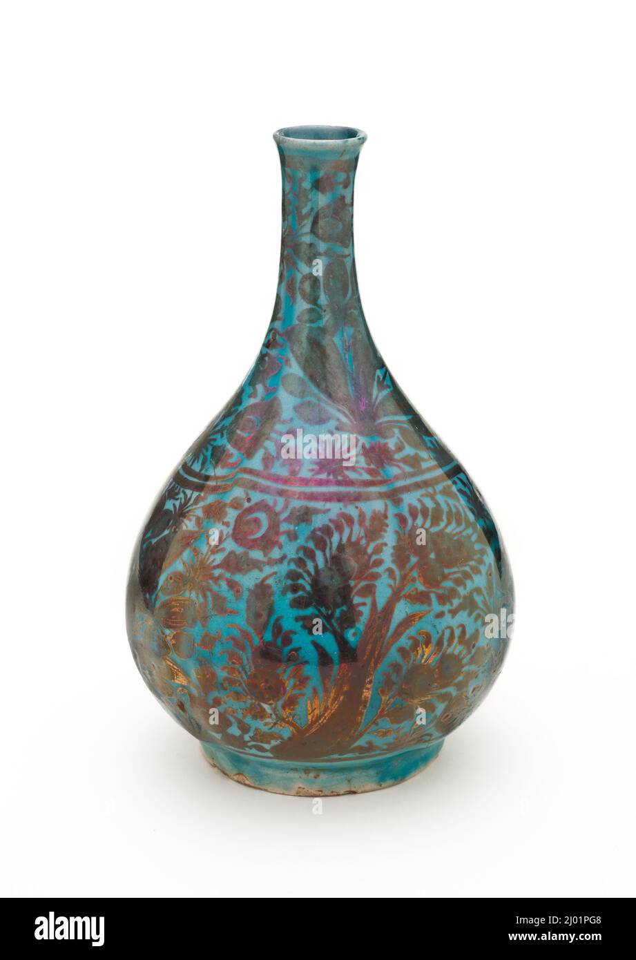 Wine Bottle. Iran, second half of 17th century. Ceramics. Fritware ...