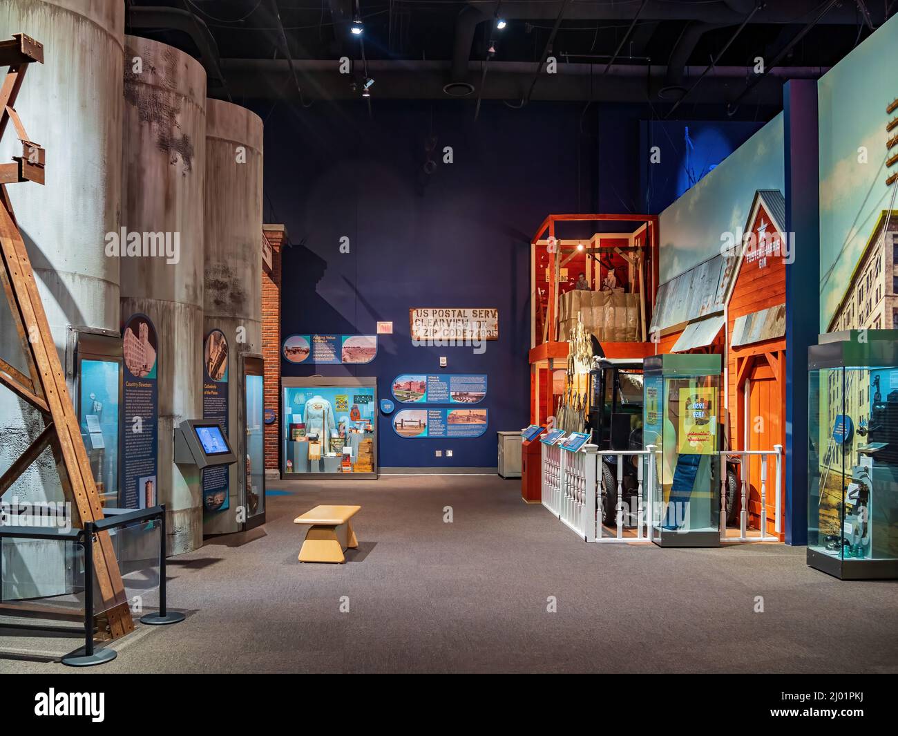 Oklahoma, MAR 12 - Interior view of the Oklahoma History Center Stock ...