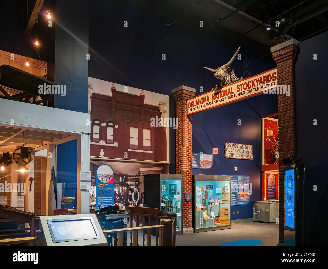 Oklahoma, MAR 12 - Interior view of the Oklahoma History Center Stock ...