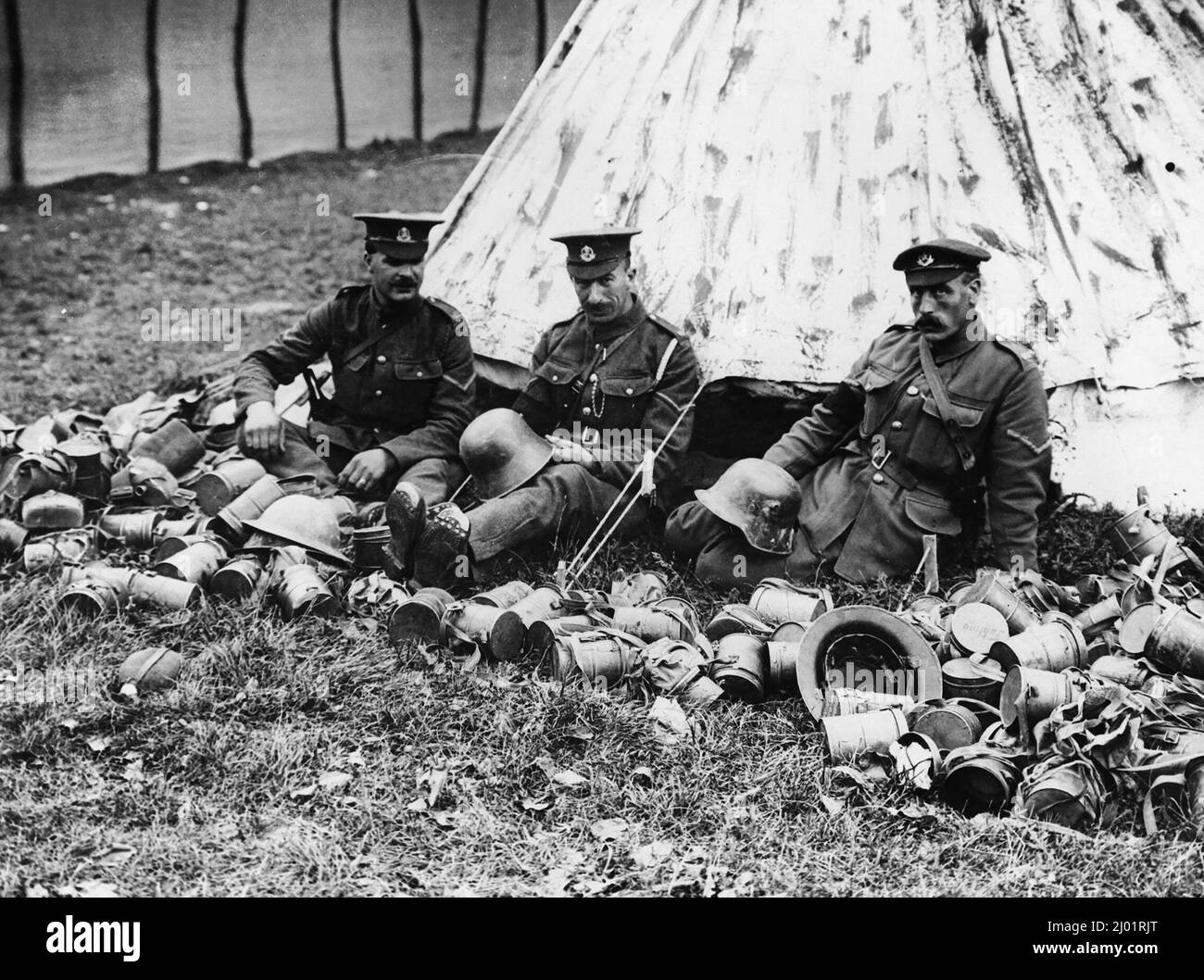 Captured german helmets hi-res stock photography and images - Alamy