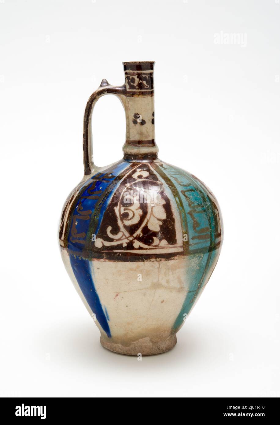 Bottle with Handle. Iran, late 12th-early 13th century. Ceramics ...