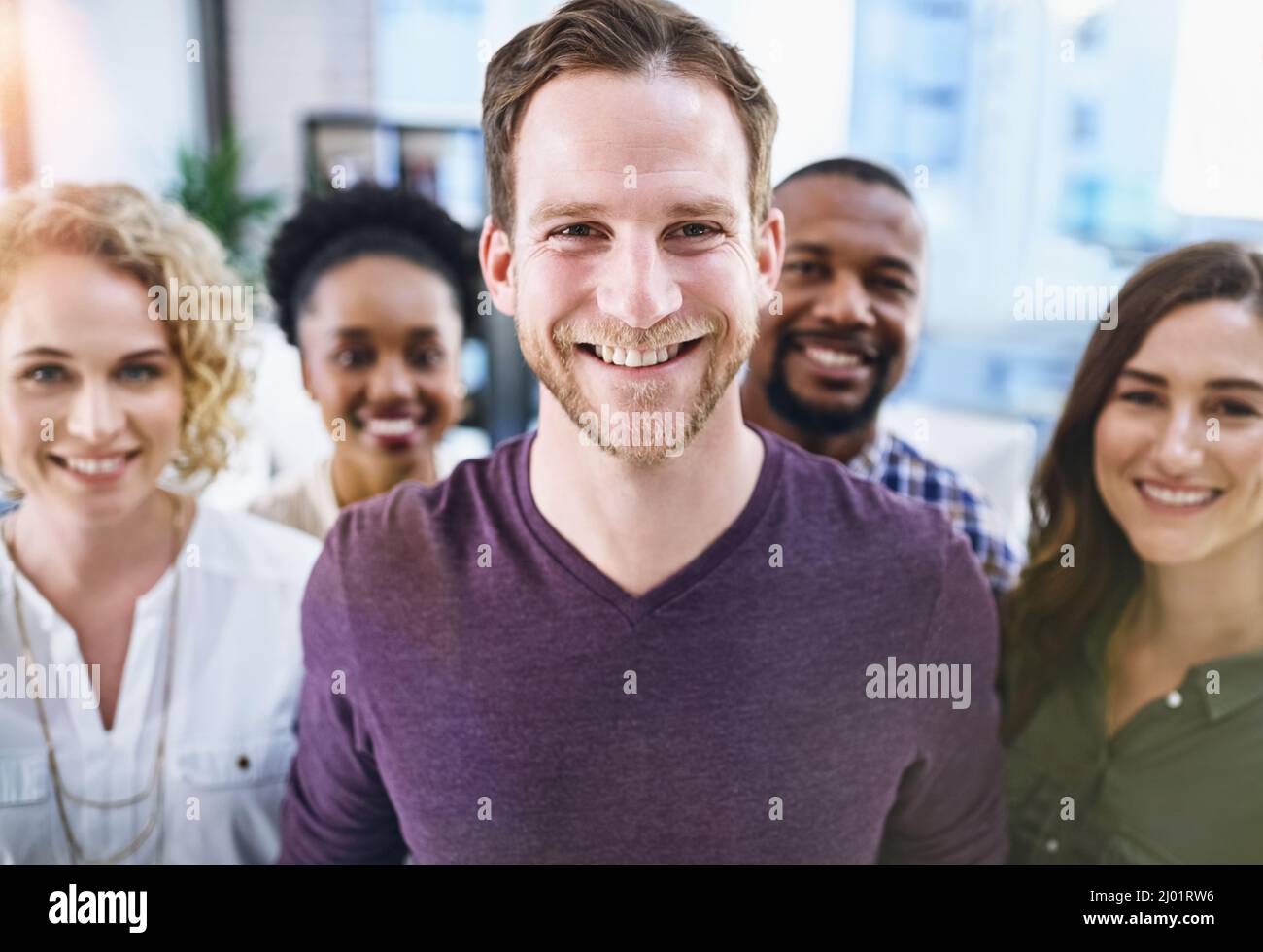 Were definitely a passionate team of creatives. Portrait of a team of ...