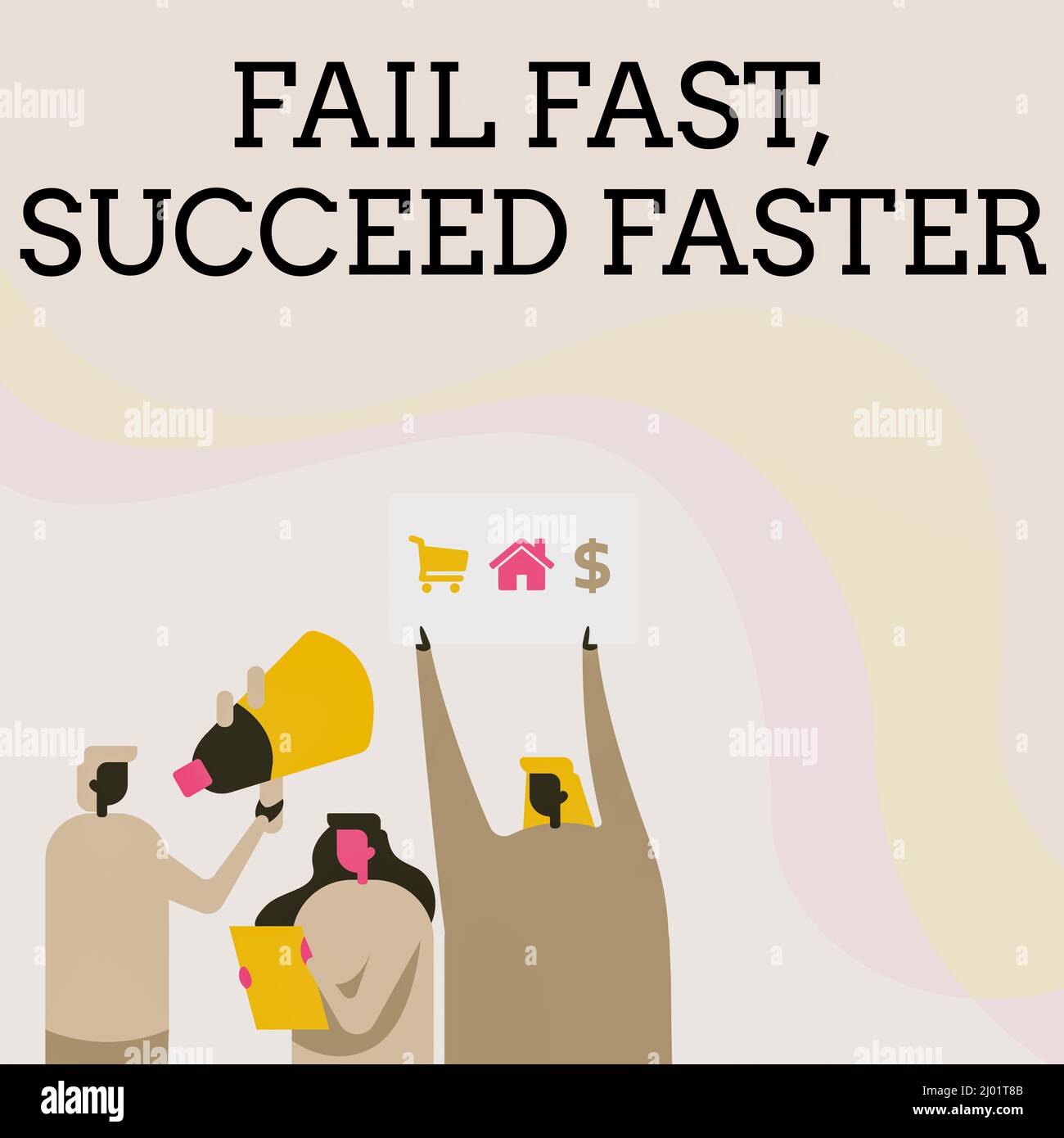 Conceptual display Fail Fast Succeed Faster. Business showcase Do not ...