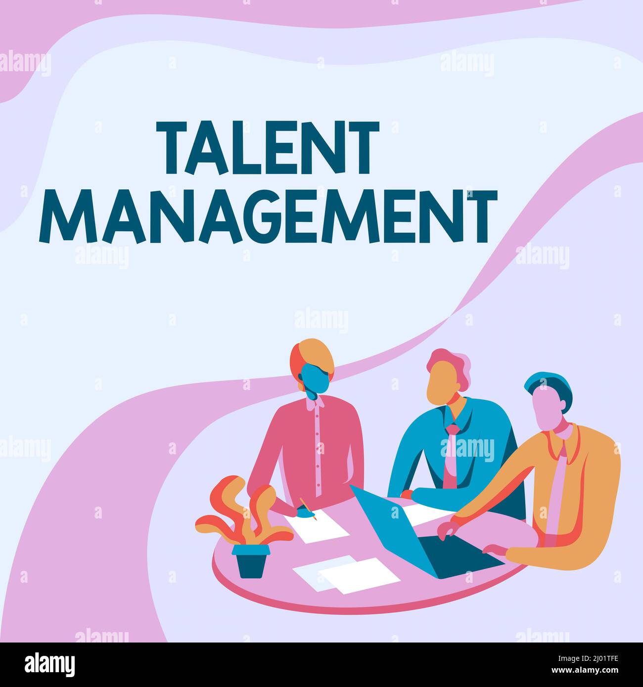 Text sign showing Talent Management. Concept meaning Acquiring hiring ...