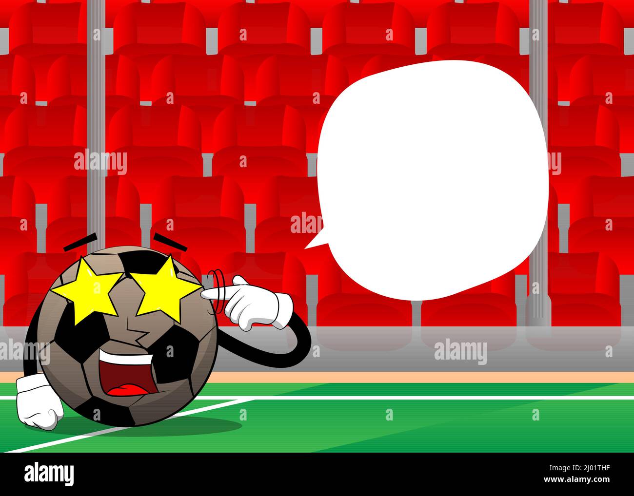 Soccer ball shows a you're nuts gesture by twisting his finger around ...