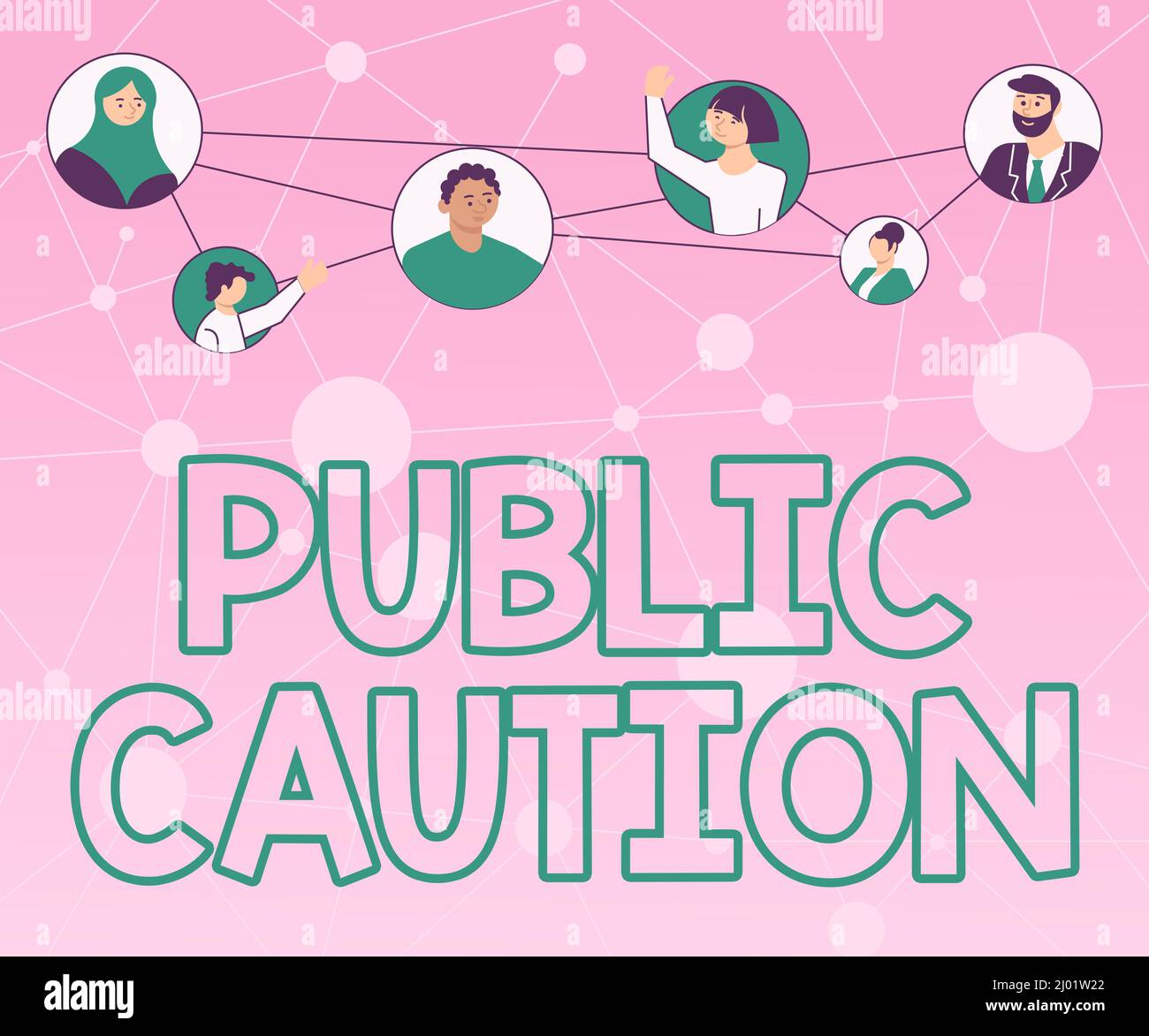 Writing displaying text Public Caution. Business showcase formal ...