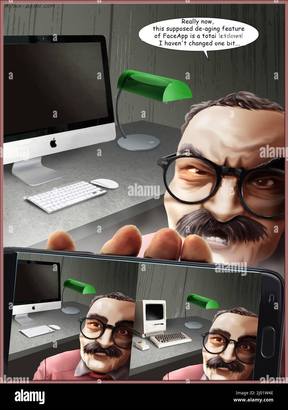 Image filters, satirical illustration Stock Photo - Alamy