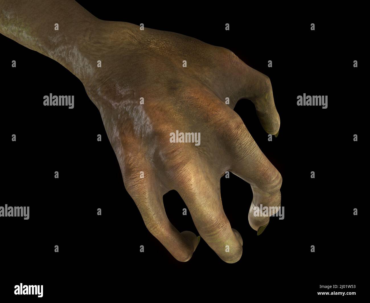 Alien hand, illustration Stock Photo - Alamy
