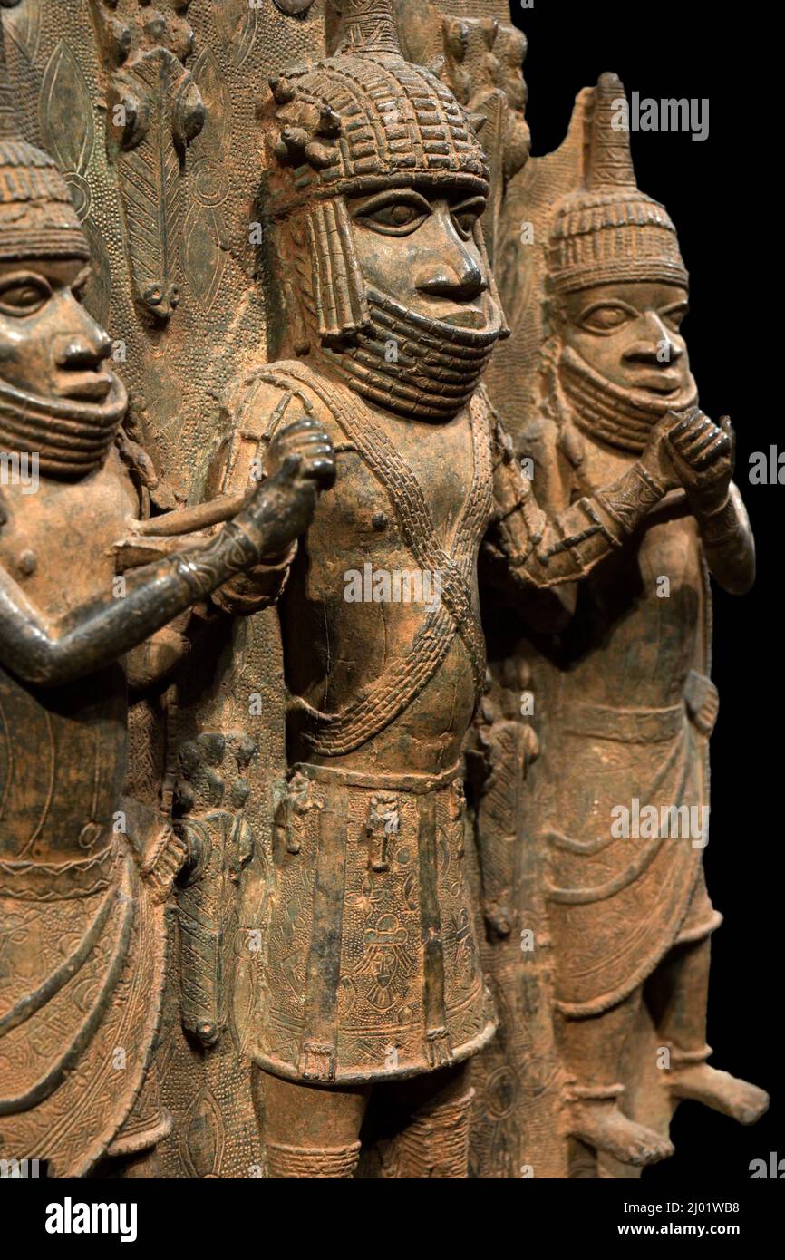 Benin Bronze sculpture Stock Photo - Alamy