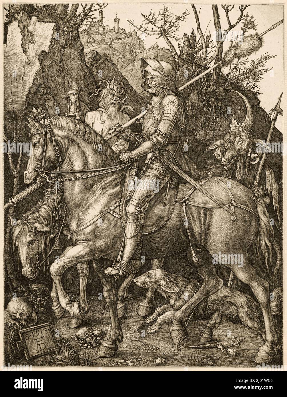 Durer's Knight, Death and Devil Stock Photo - Alamy