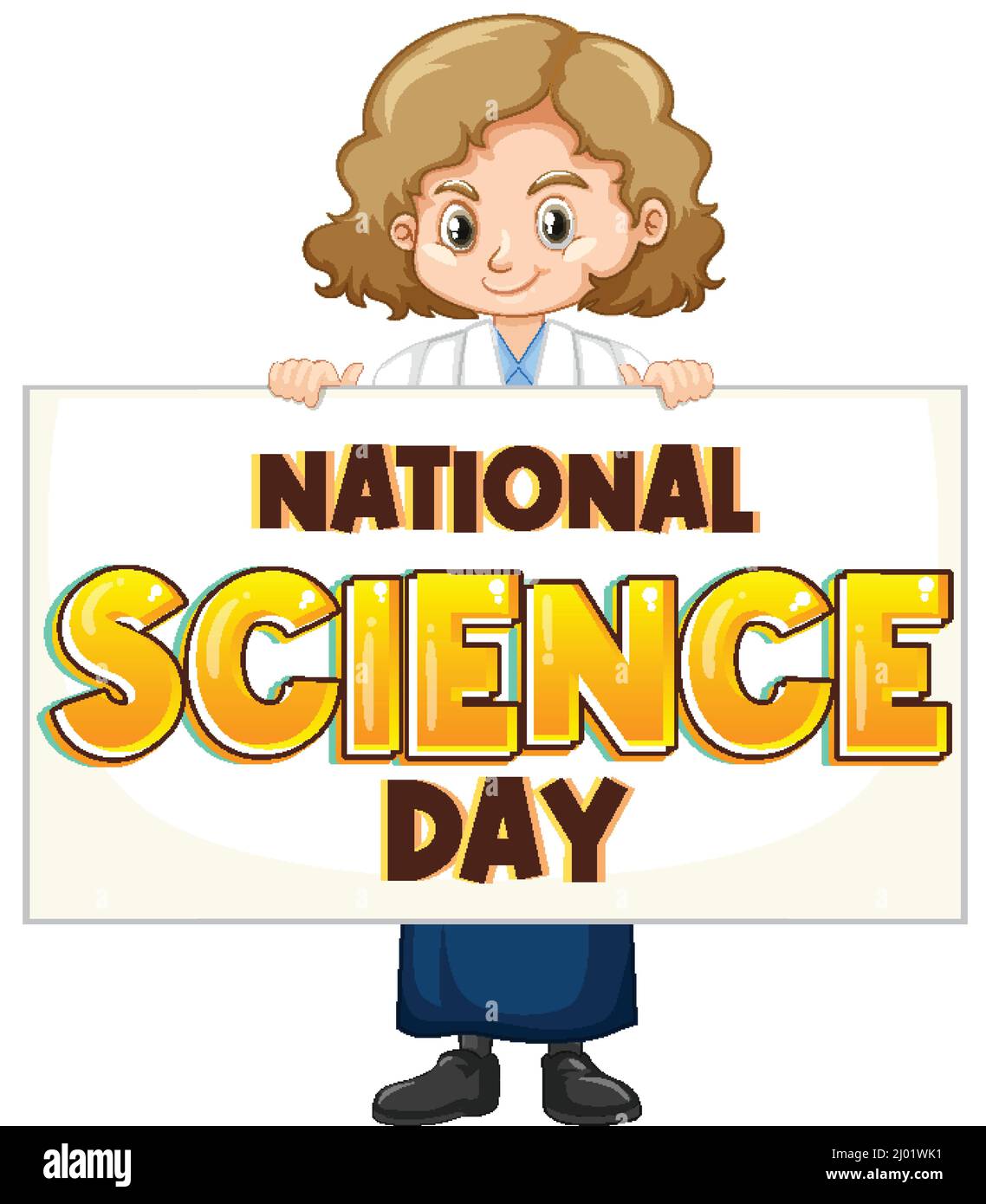 National Science day poster design illustration Stock Vector Image ...