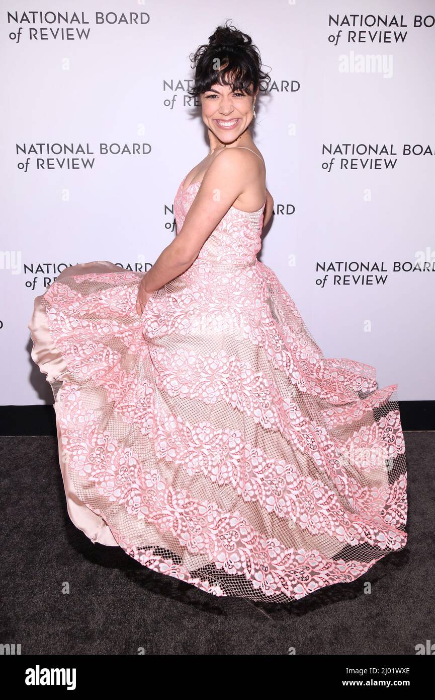 Jeanette Delgado spinning on the red carpet during the National Board ...