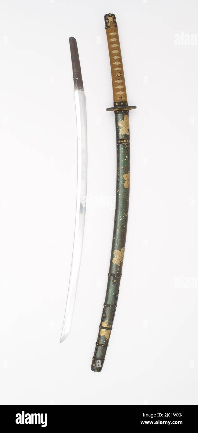 Long Sword Blade and Mountings from Daisho Pair of Swords. Yokoyama ...