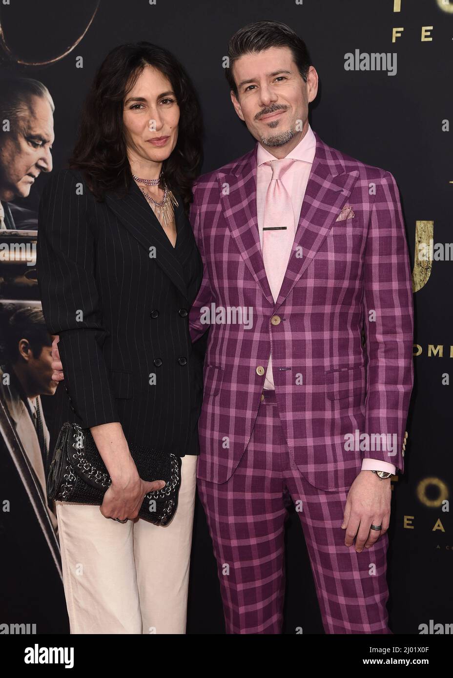 Los Angeles, CA on March 15, 2022. Executive Producer / Writer Jonathan McClain and wife Laura ...