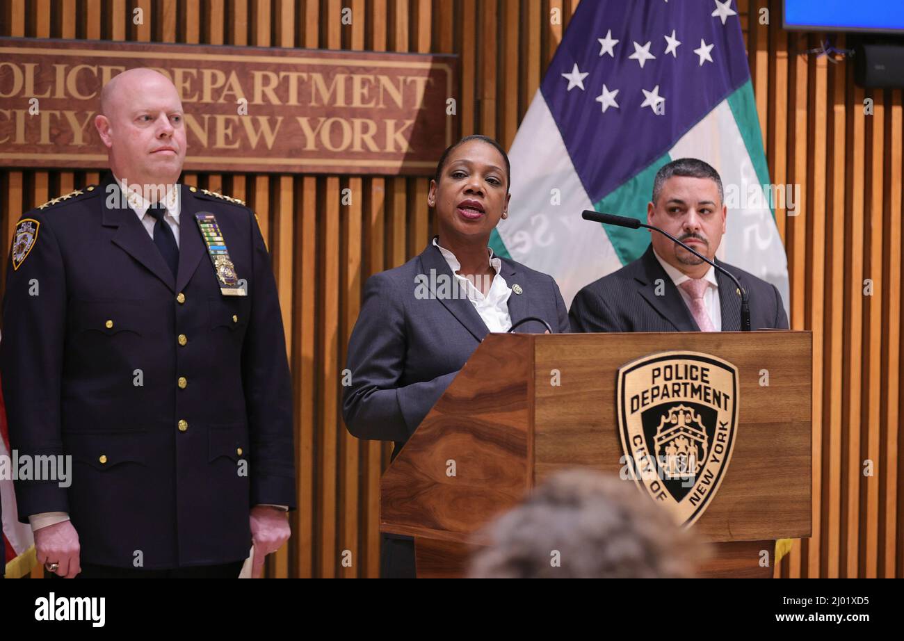 United Nations, New York, USA, March 15, 2022 - Police Commissioner Keechant L. Sewell, Chief of ...