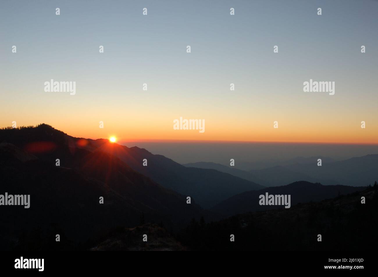 Nepalese Mountain Sunrise Stock Photo - Alamy