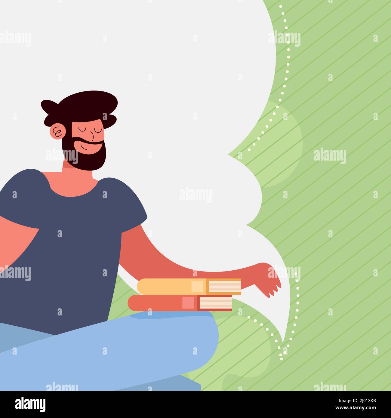 Bearded man textbooks hi-res stock photography and images - Alamy