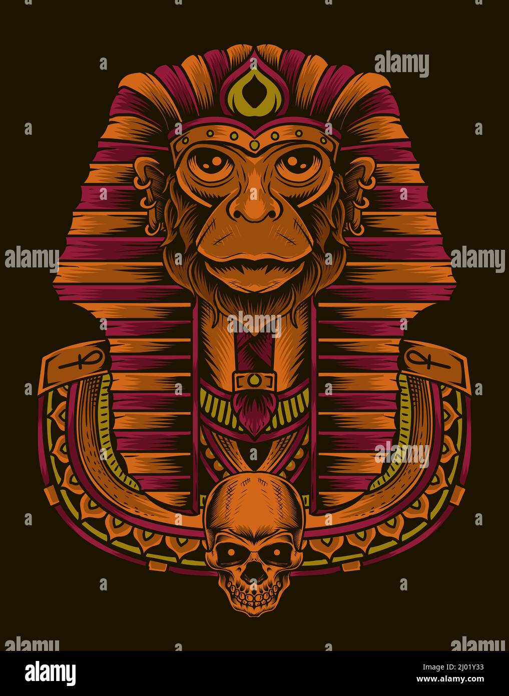 Monkey jaw Stock Vector Images - Alamy