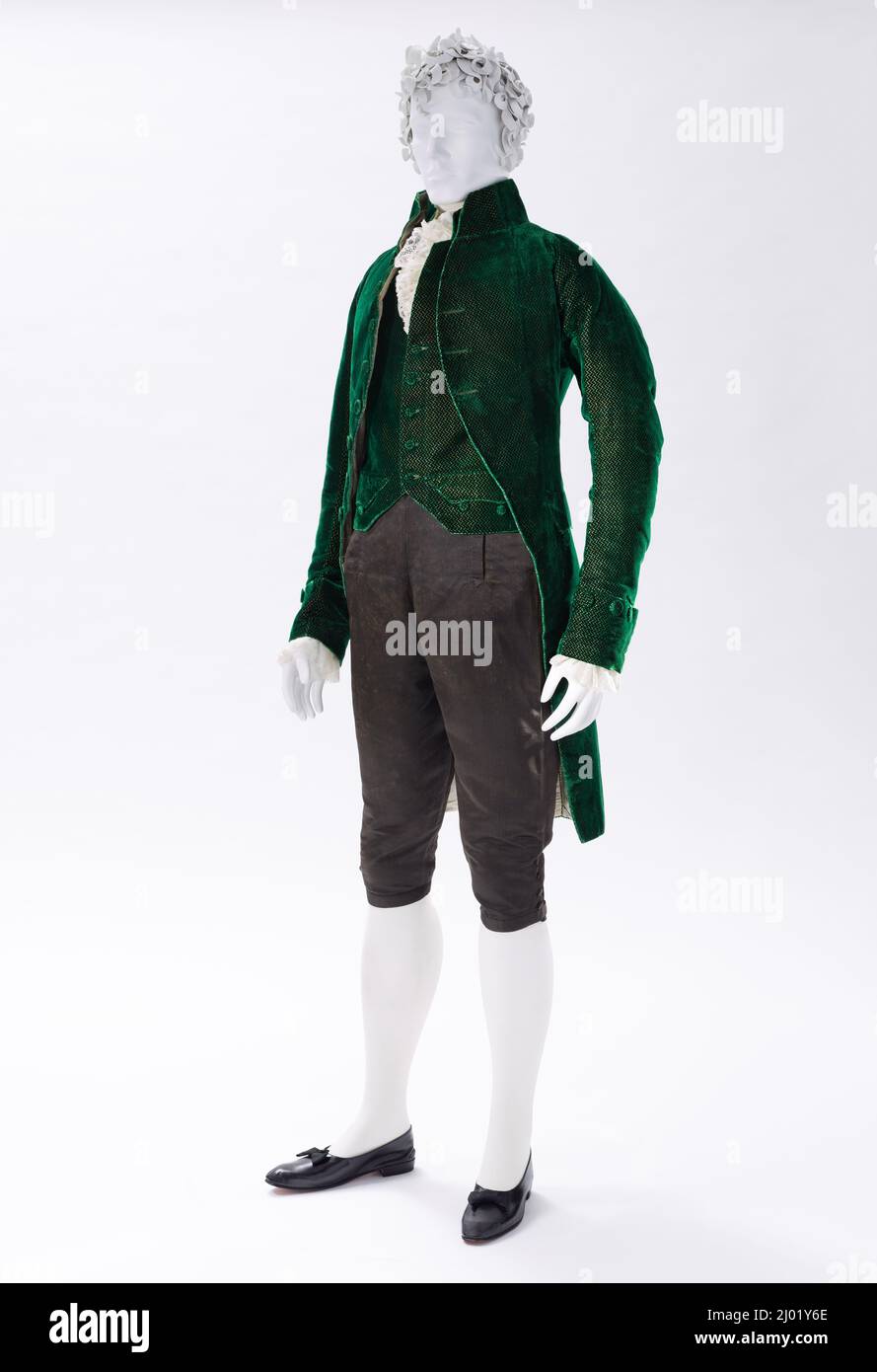 Coat. France, 1800-1810. Costumes; principal attire (upper body). Silk ...