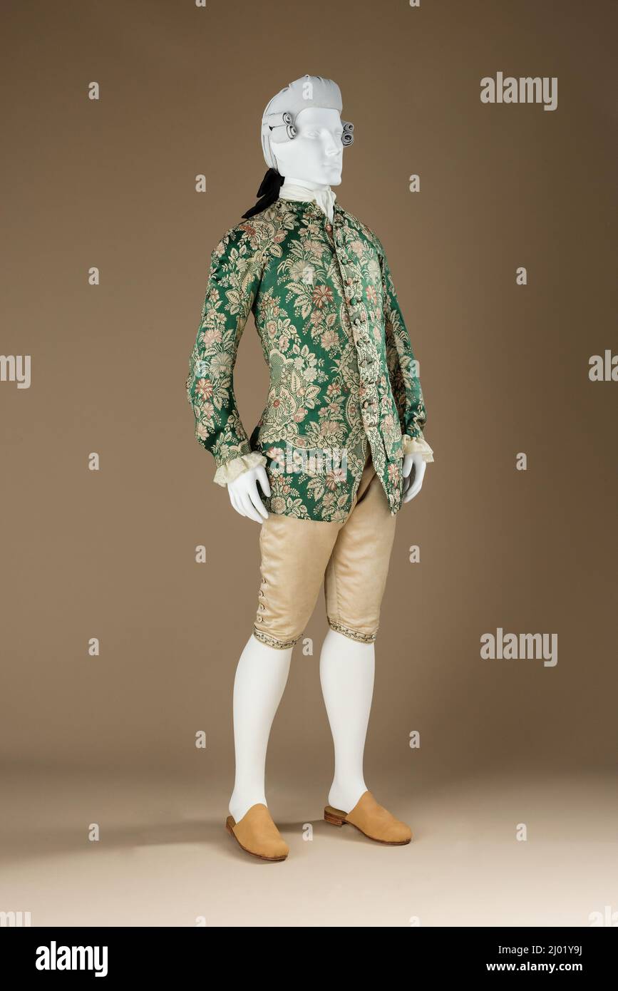 Man's Breeches. Europe, circa 1790. Costumes; outerwear. Silk satin ...