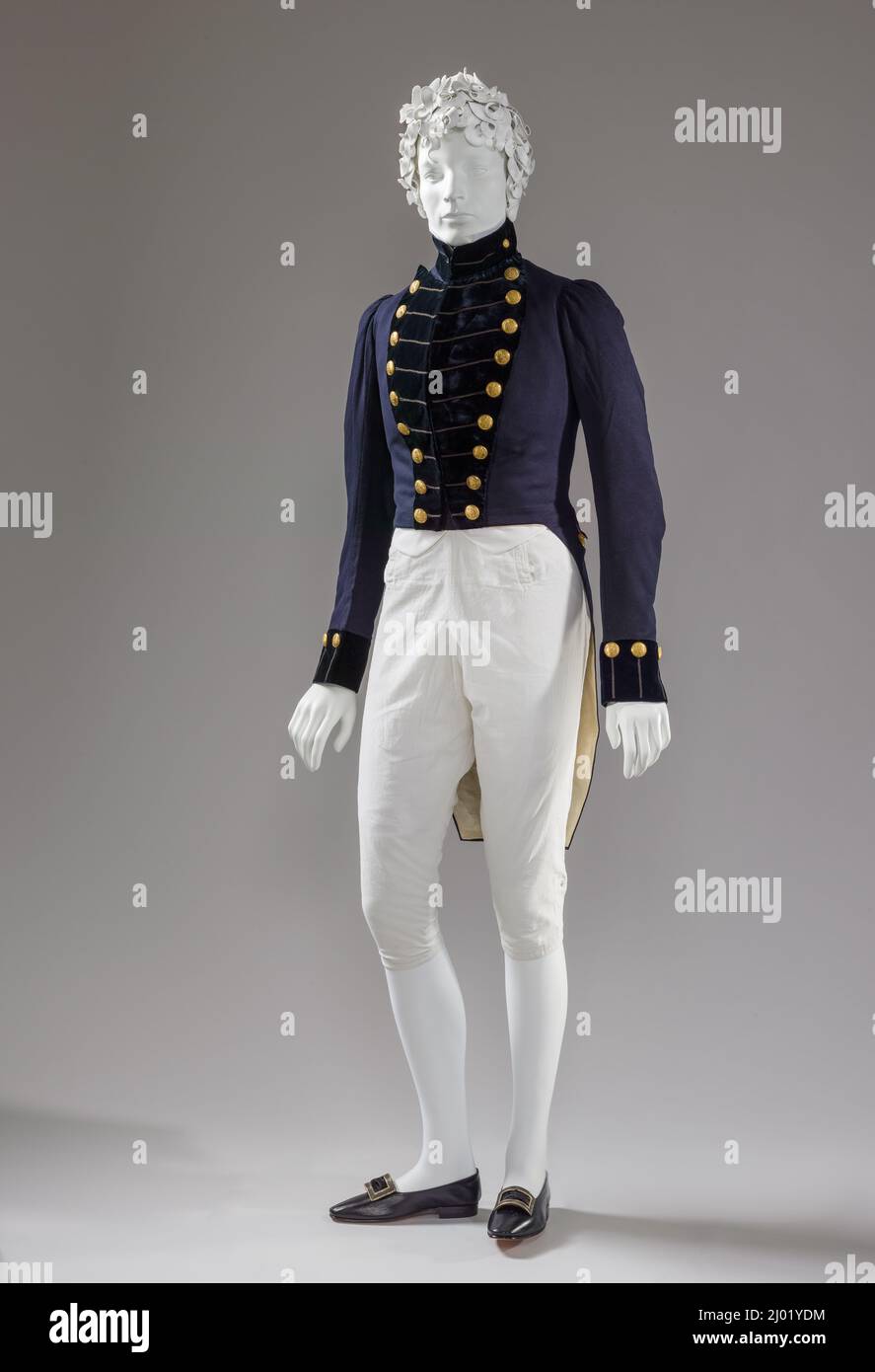 Tail Coat. England, circa 1820. Costumes; outerwear. Wool plain weave ...