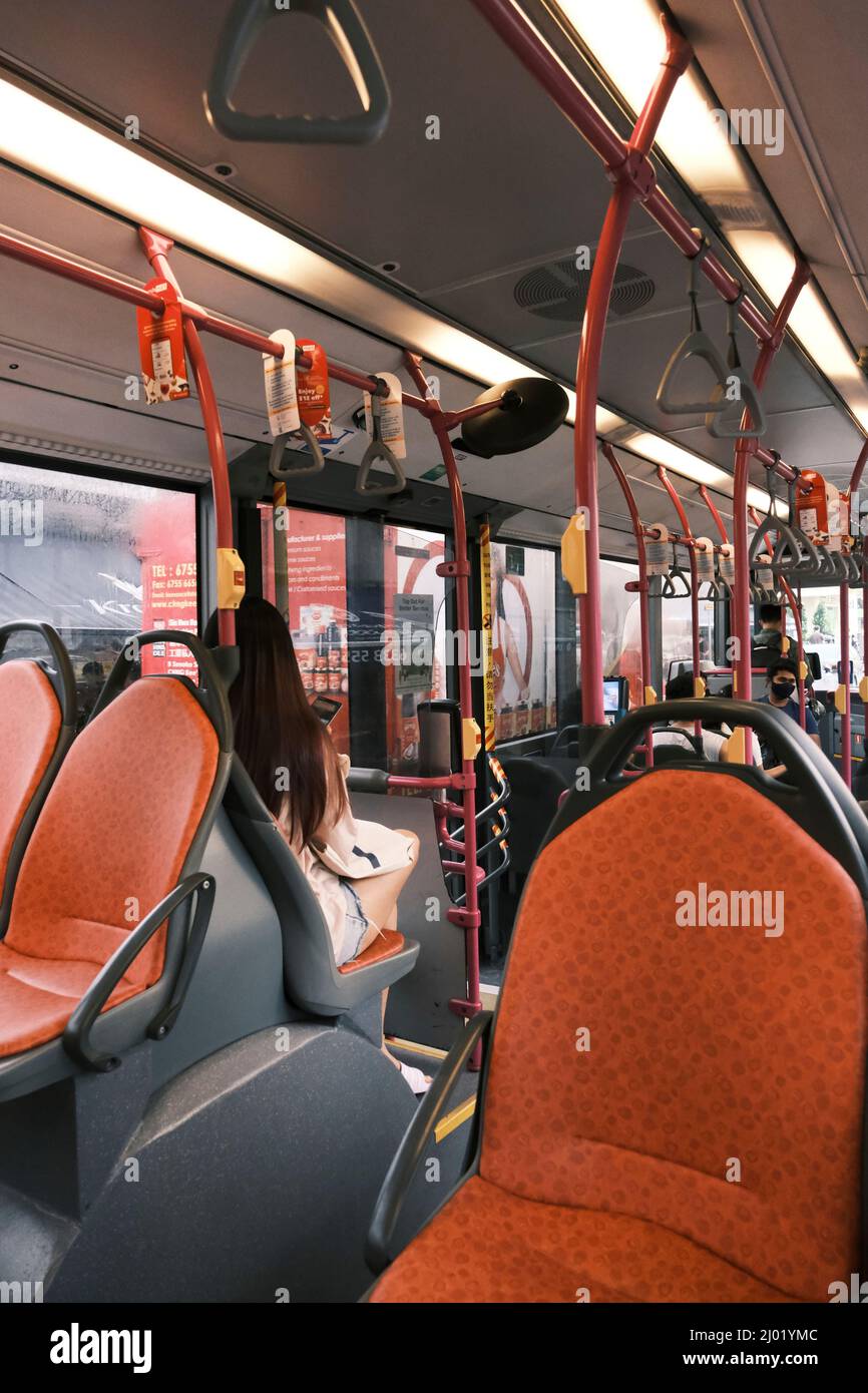 A typical Singapore bus ride Stock Photo - Alamy