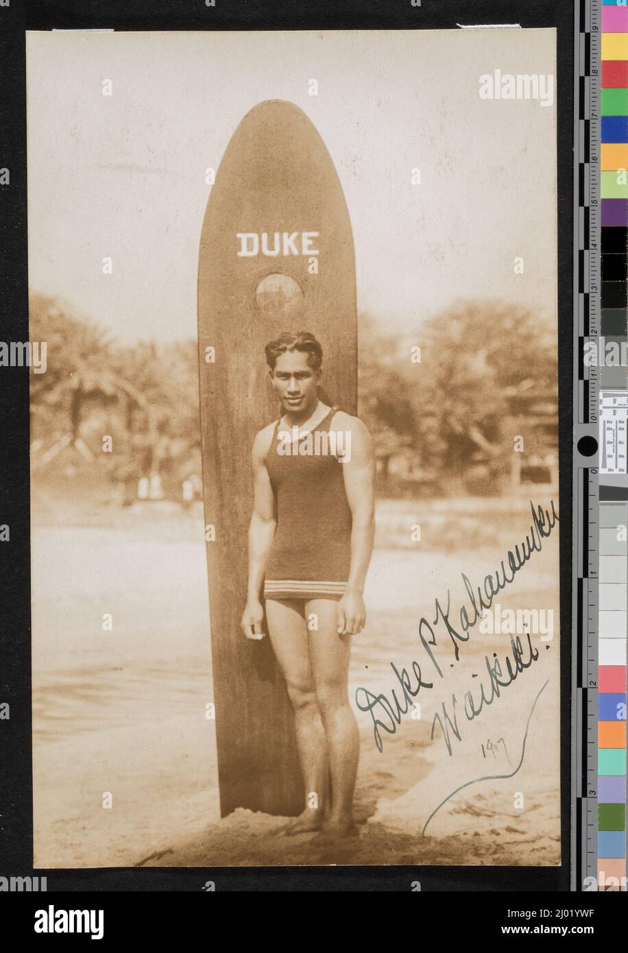 Duke Kahanamoku. Floyd Lavinius Parks (American, 1918 - 1956). United ...