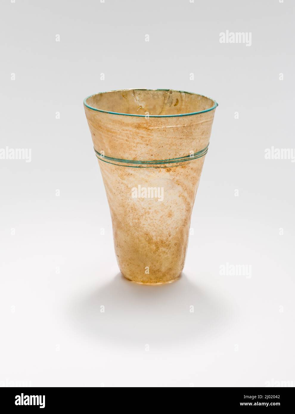 Beaker. Eastern Mediterranean, 12th-13th century. Glass. Glass, free ...