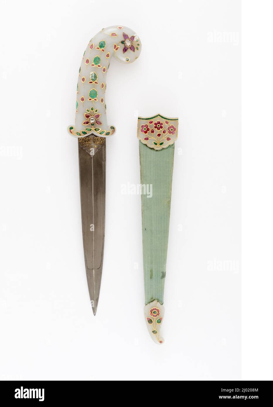 Dagger (Khanjar) and Sheath. India, Mughal empire, Hilt: circa 1675 ...