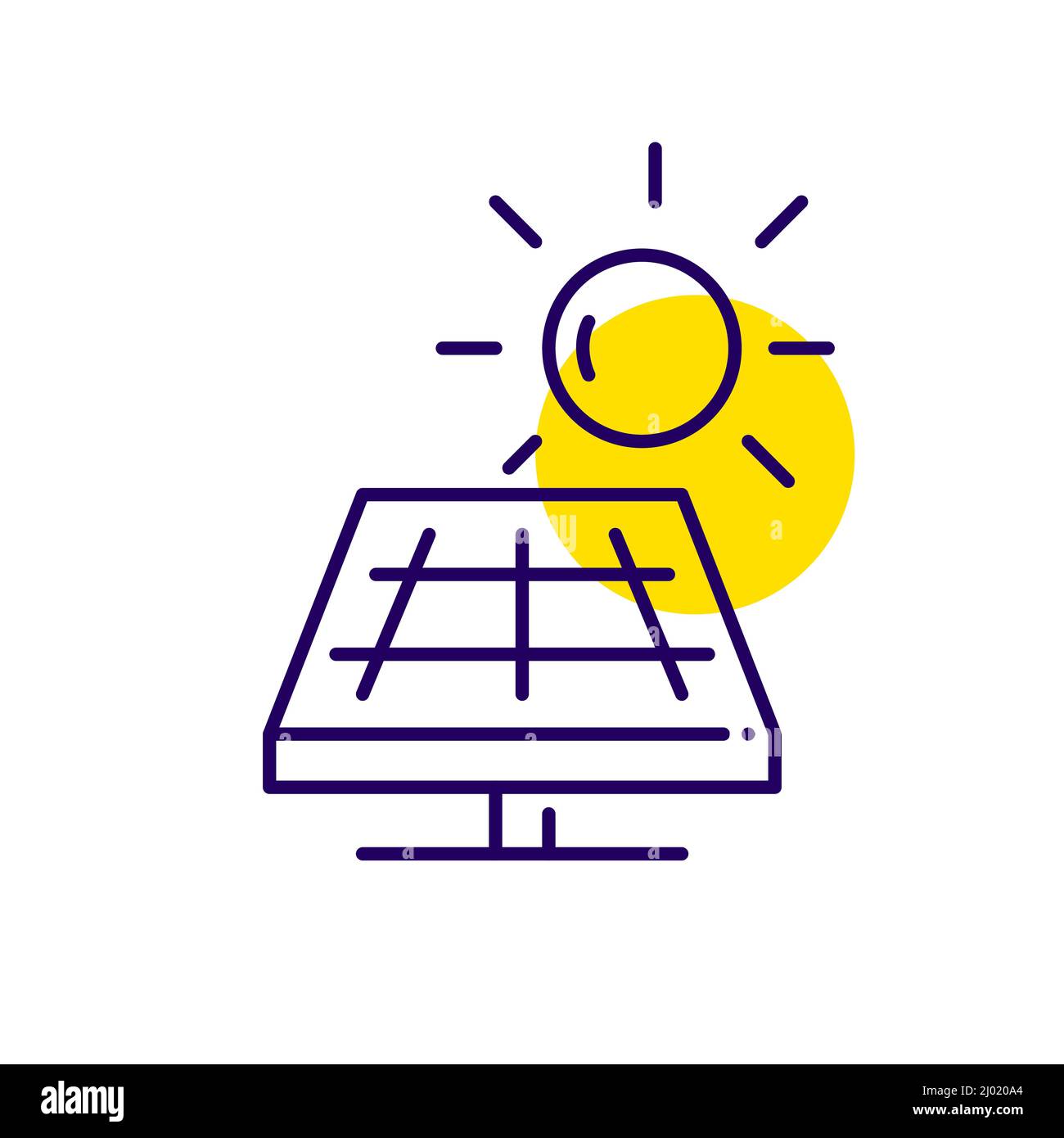 Solar panels for power generation. Green sustainable alternative energy ...