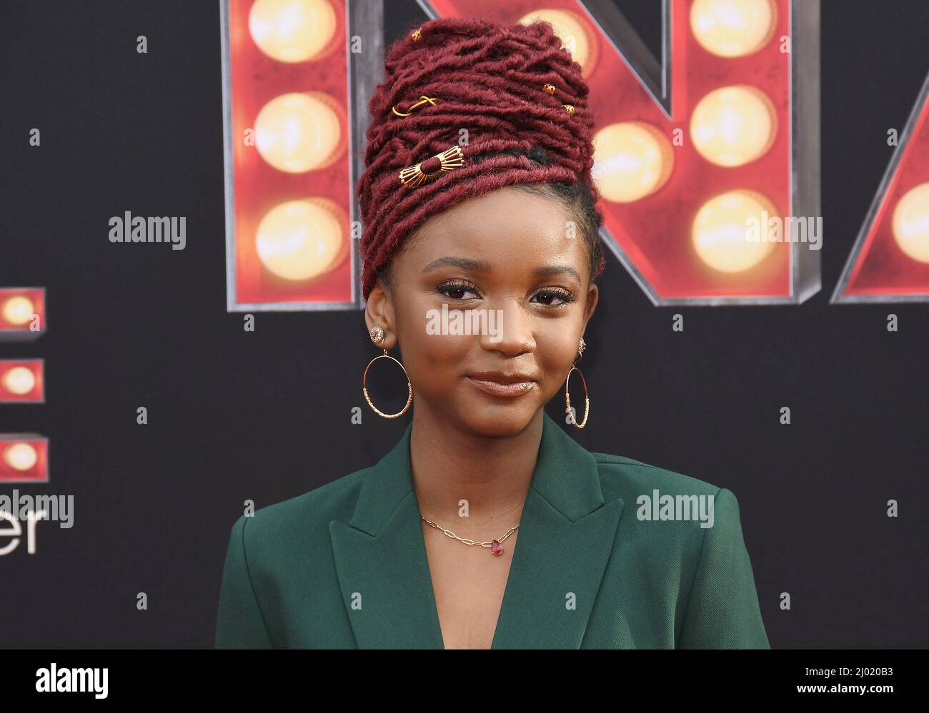 Hollywood, CA, US, March 15, 2022. Aria Brooks arrives at Disney's ...