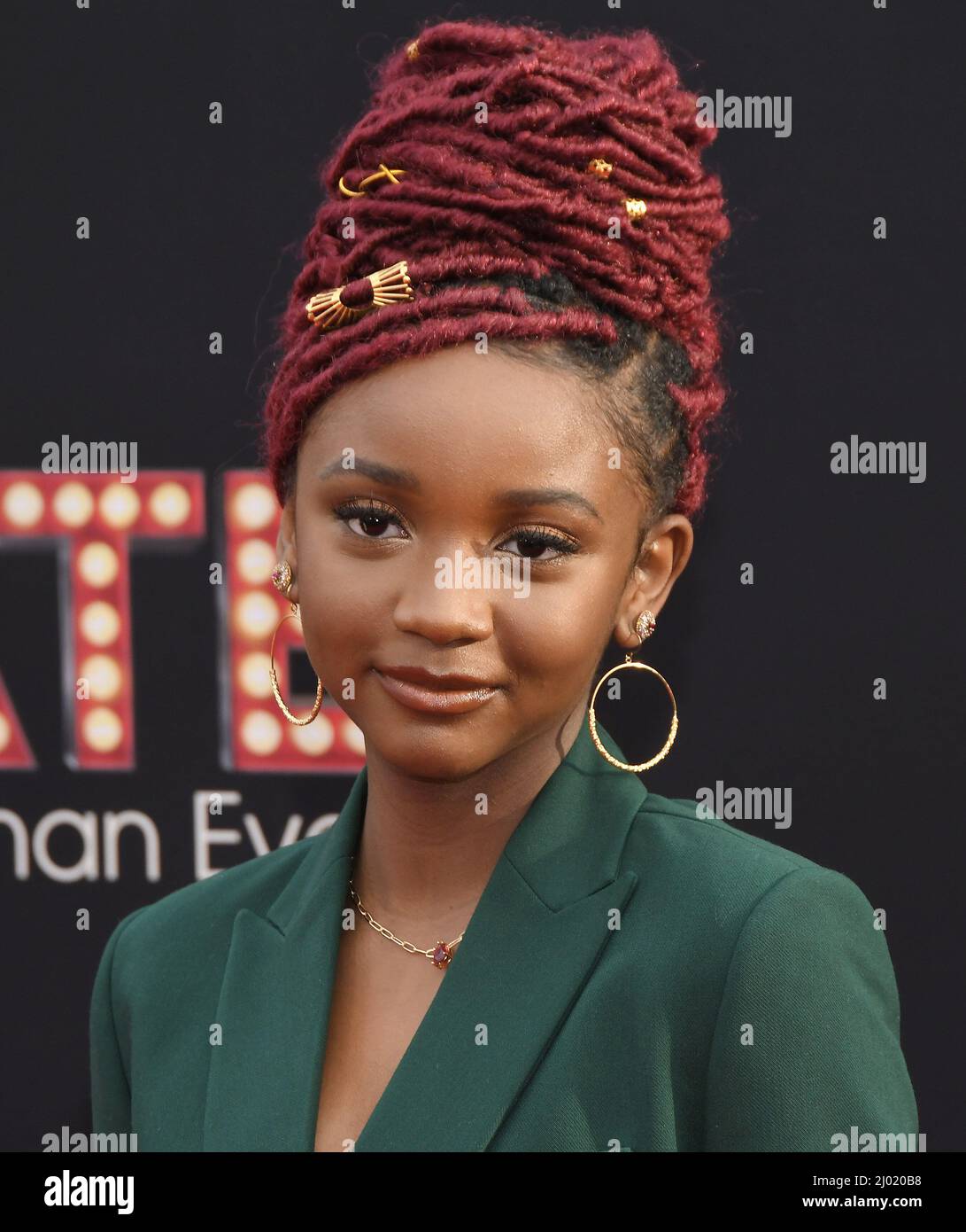 Hollywood, CA, US, March 15, 2022. Aria Brooks arrives at Disney's ...