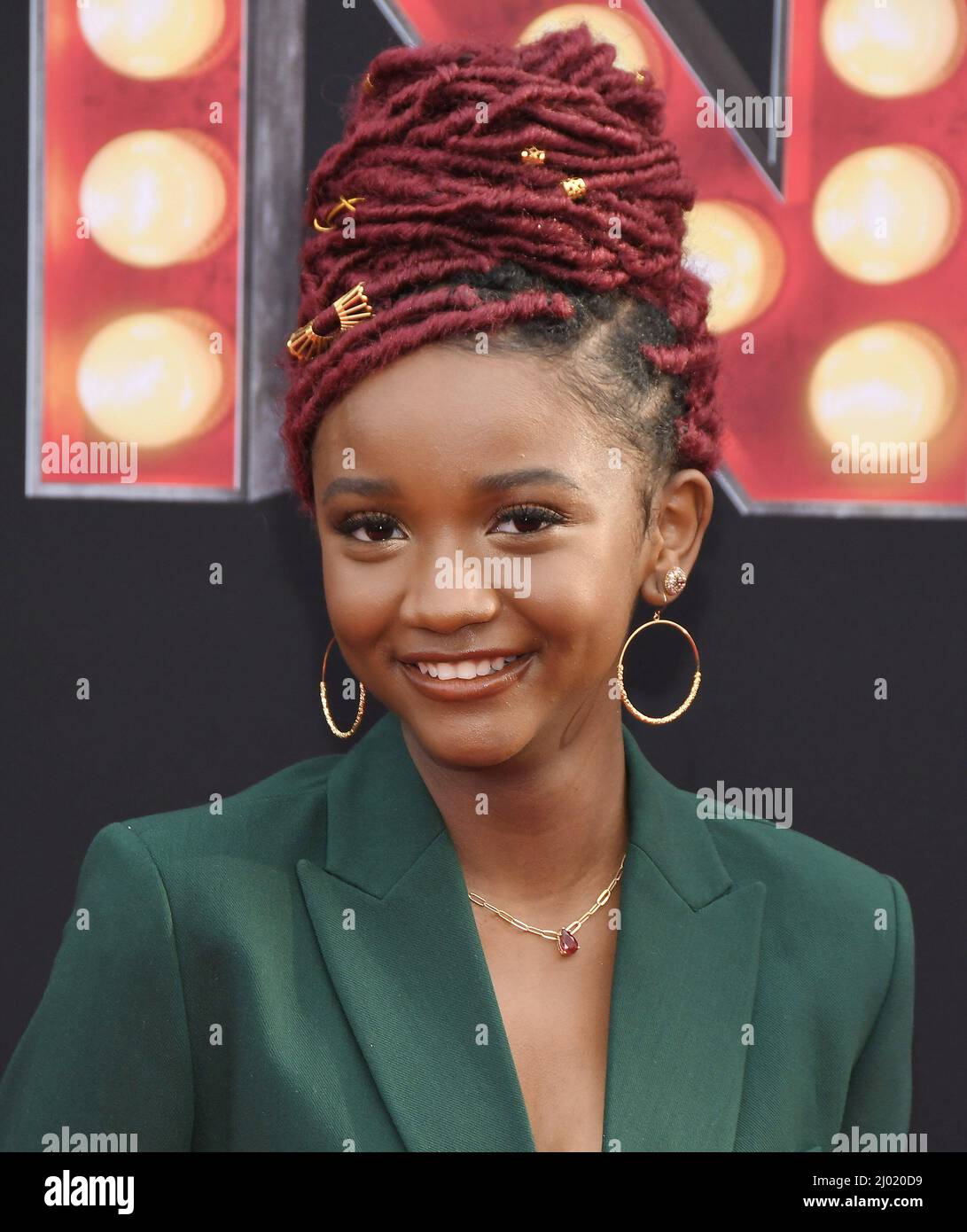 Hollywood, CA, US, March 15, 2022. Aria Brooks arrives at Disney's ...