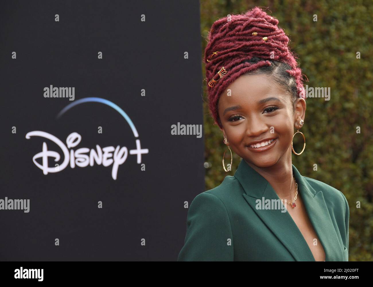 Hollywood, CA, US, March 15, 2022. Aria Brooks arrives at Disney's ...