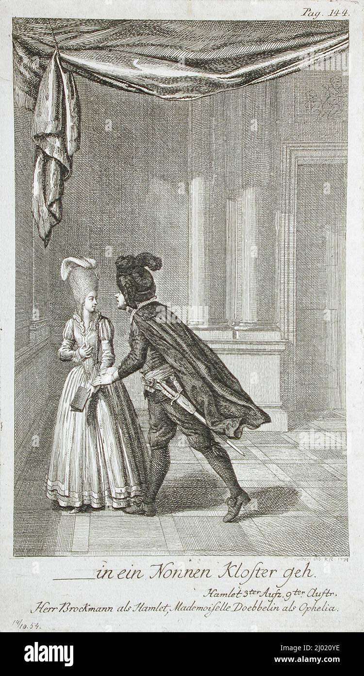 Illustration for Shakespeare's 'Hamlet'. Daniel Nikolaus Chodowiecki ...