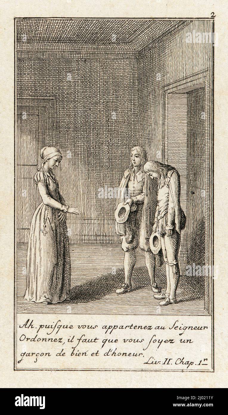 Illustration for Le Page's 'Gil Blas'. Daniel Nikolaus Chodowiecki ...