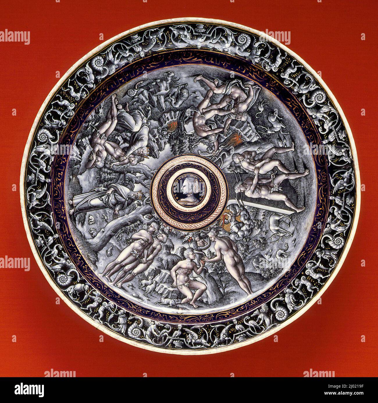 Ewer Stand with Scenes from the Book of Genesis. Pierre Reymond (France ...