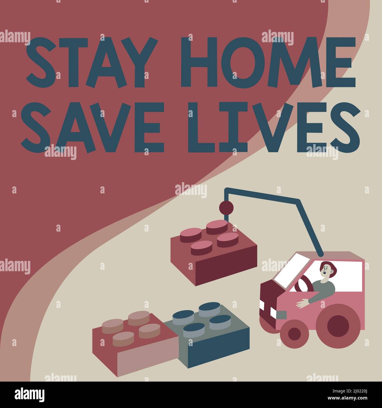 Inspiration showing sign Stay Home Save Lives. Concept meaning lessen ...