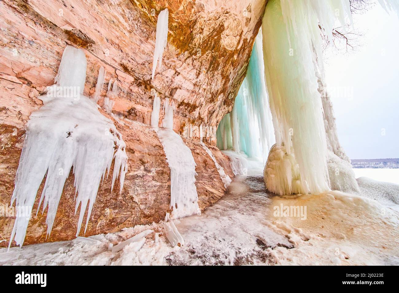 Ice formations on ancient stone hi-res stock photography and images - Alamy