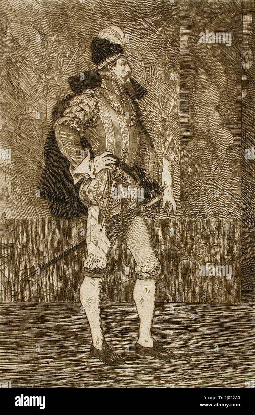 Le Sire de Lumey. Félicien Victor Joseph Rops (Belgium, Namur, 1833 ...