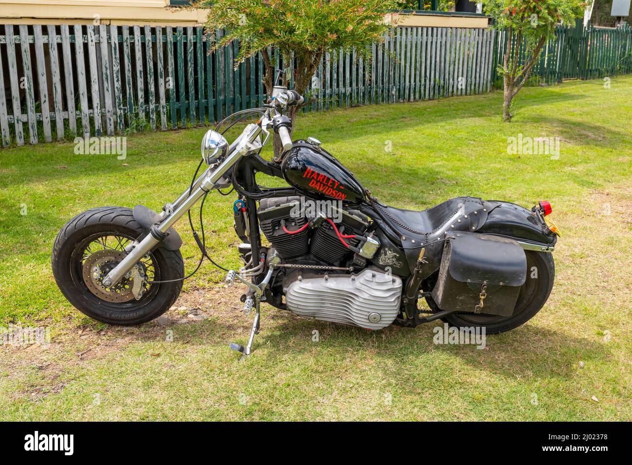 2006 FXS Harley Davidson custom motorcycle chopper Stock Photo - Alamy