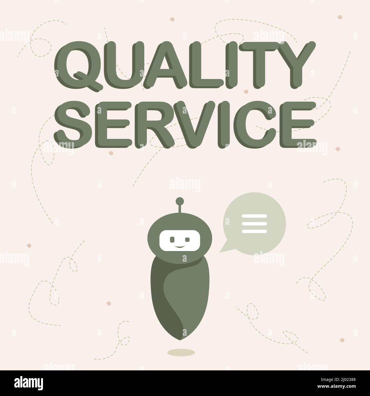 Inspiration showing sign Quality Service. Business approach how well ...