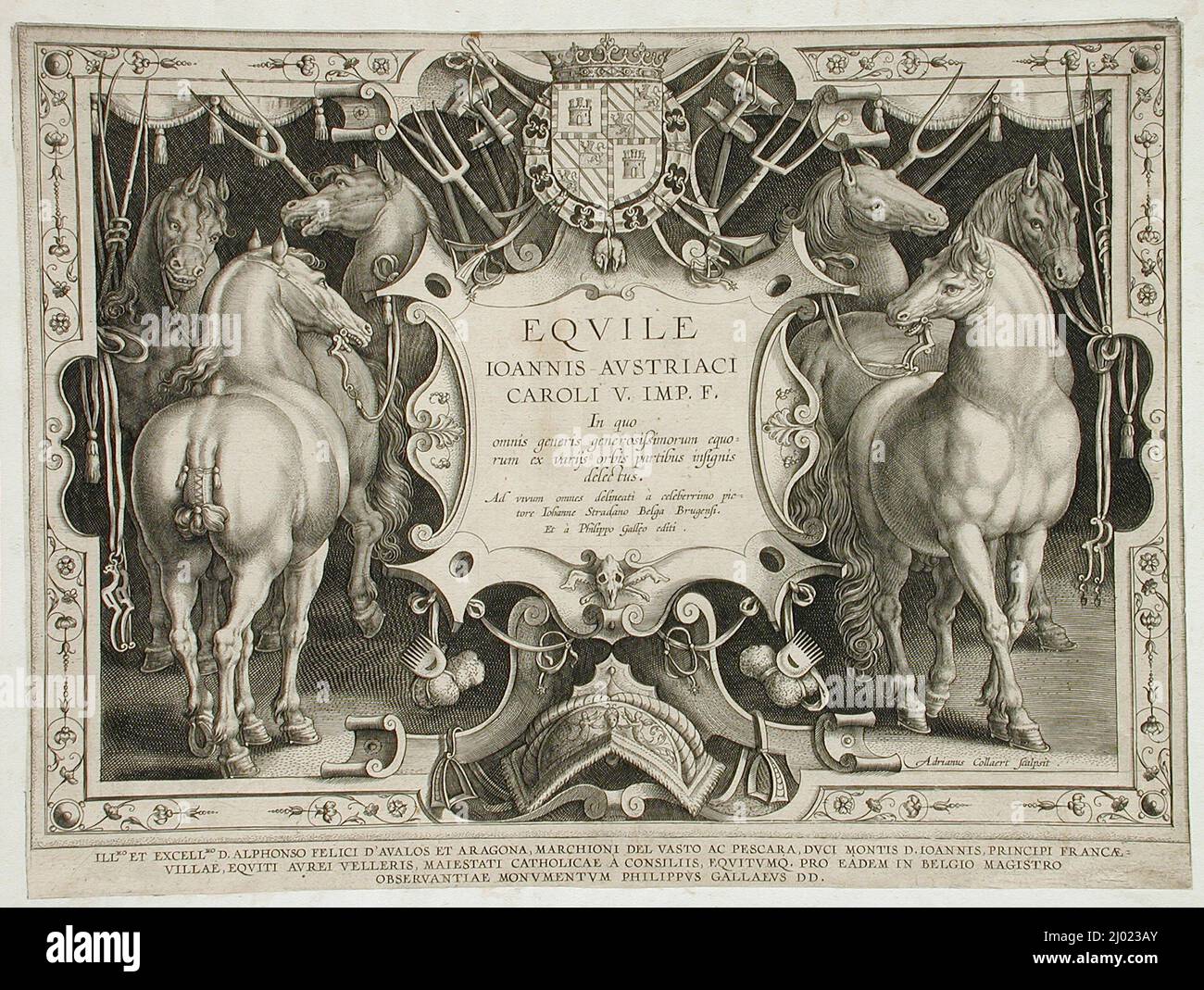 Frontispiece to 'The Royal Stables of Don Juan of Austria'. Adriaen ...