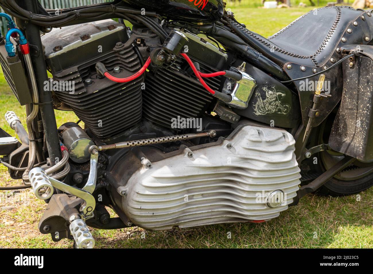 2006 FXS Harley Davidson custom motorcycle chopper Stock Photo - Alamy