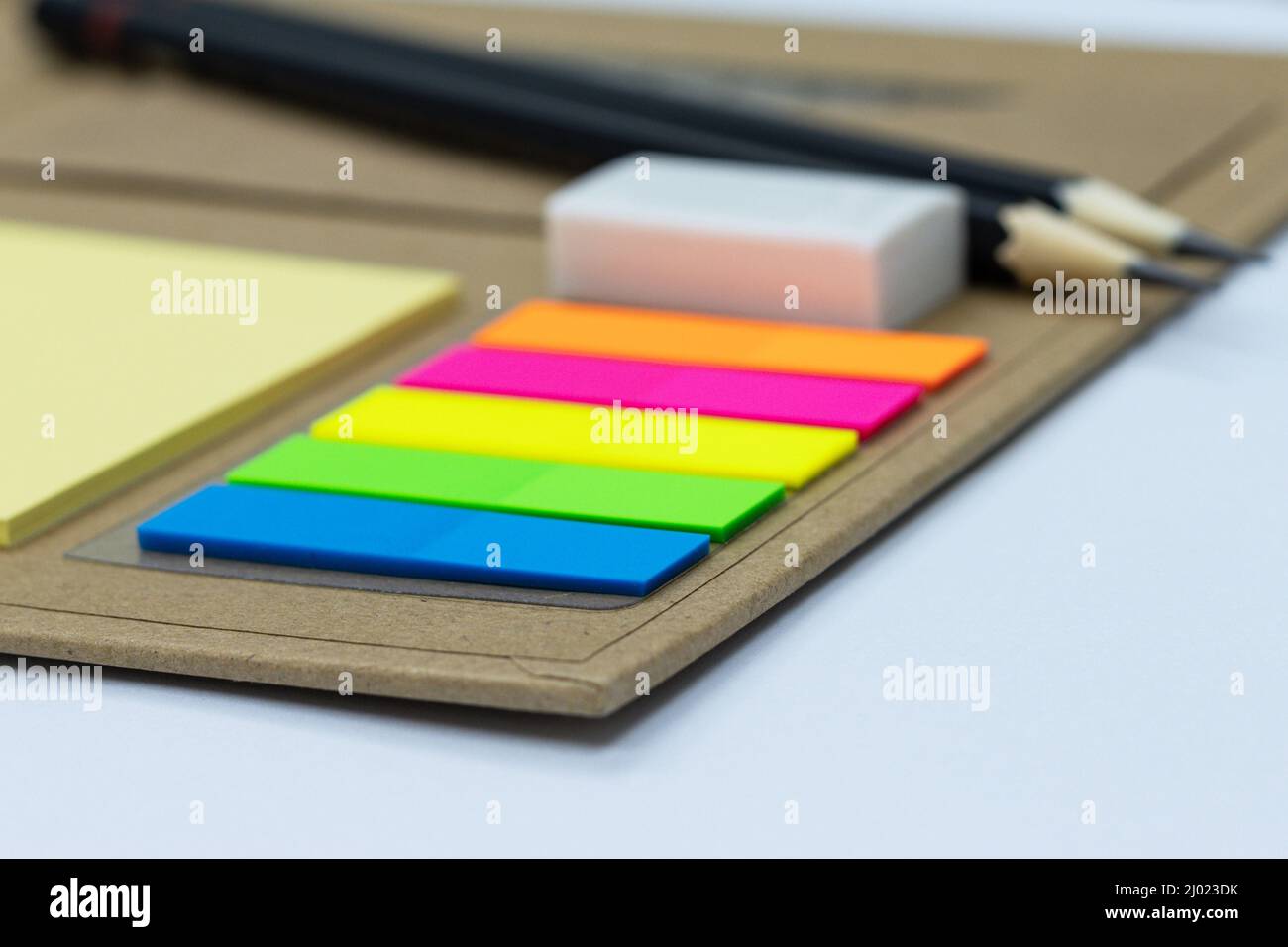 colors note selective focus concept List and Reminder equipment for ...