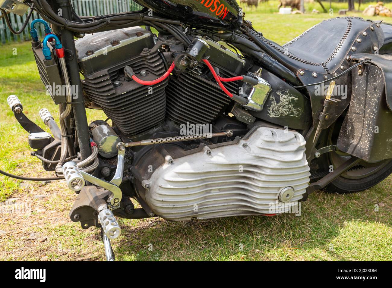 2006 FXS Harley Davidson custom motorcycle chopper Stock Photo - Alamy