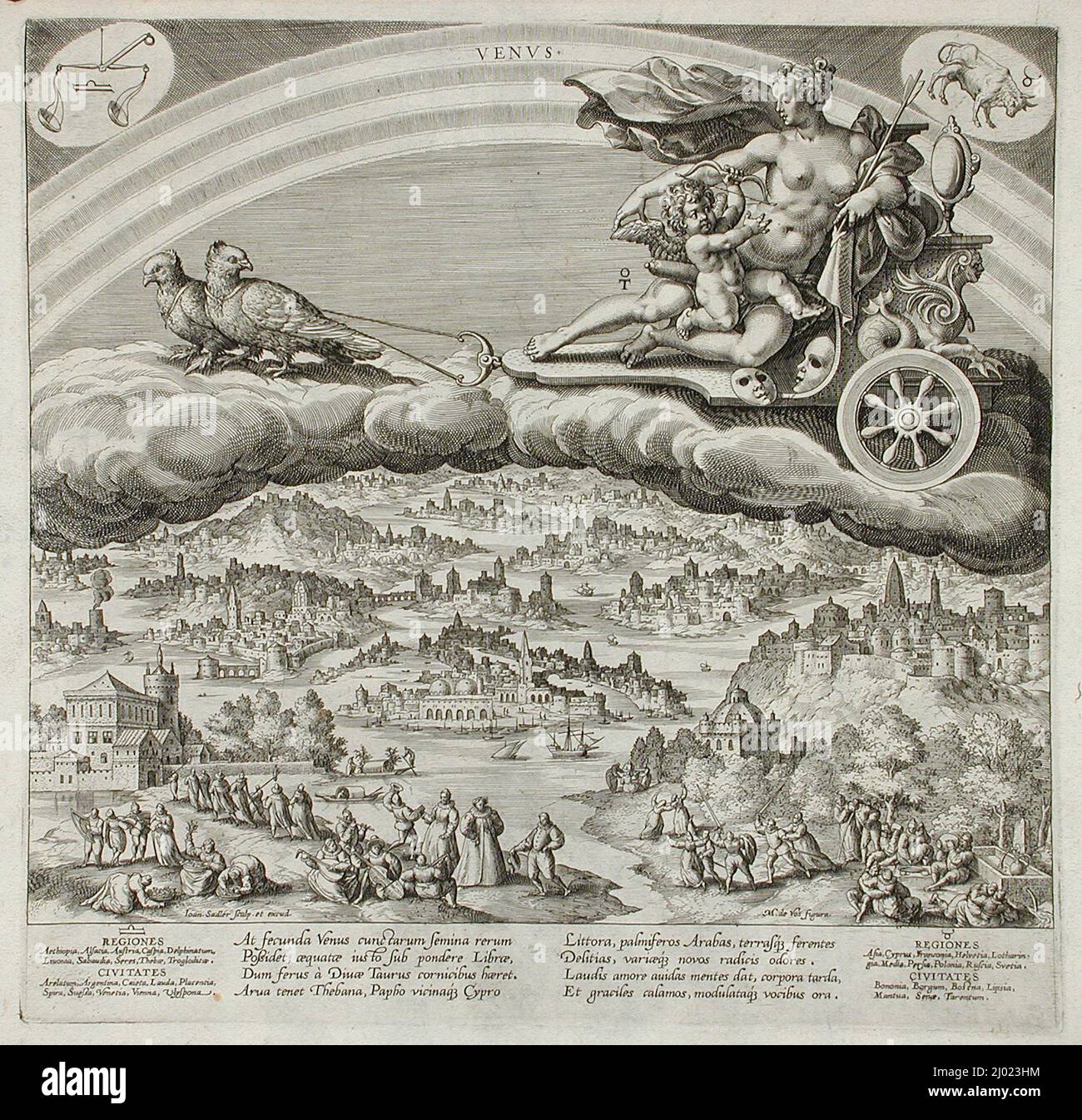 The Sun. Johannes Sadeler I (Flanders, Brussels, 1550-circa 1600 ...